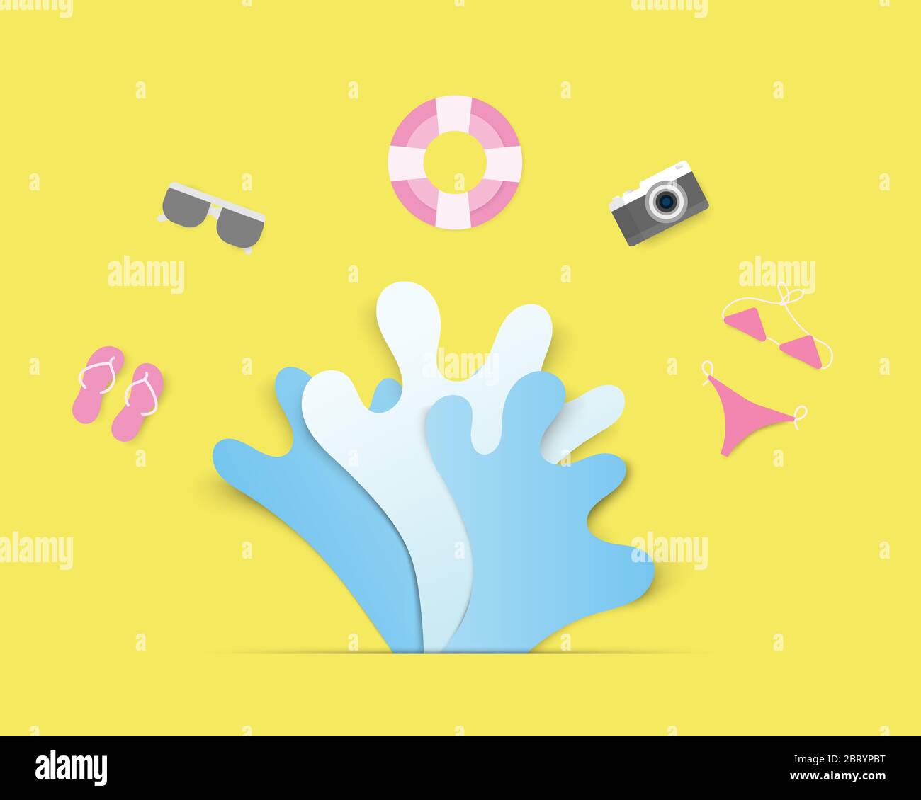 Tropical gla Stock Vector Images - Alamy