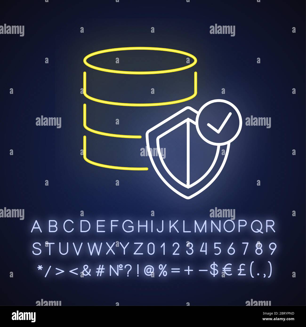 Datacenter security neon light icon Stock Vector Image & Art - Alamy