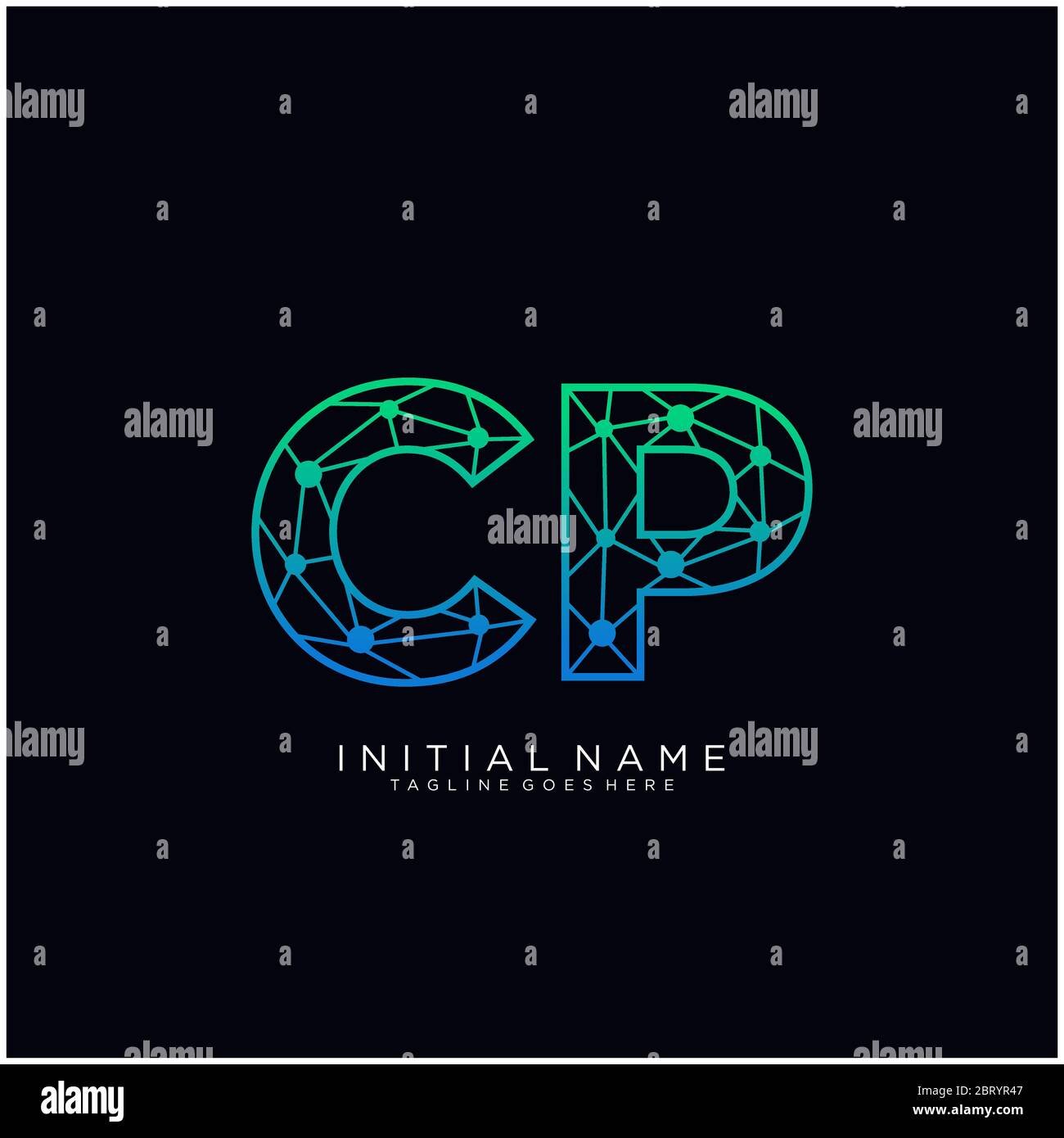 Initial cp logo Cut Out Stock Images & Pictures - Alamy