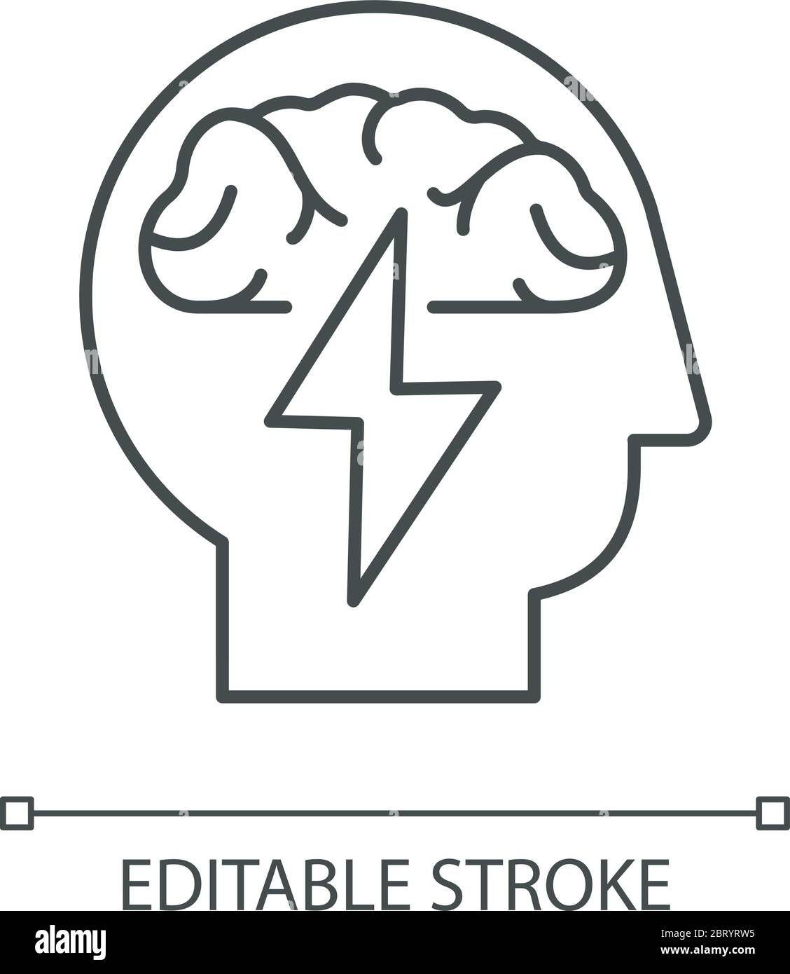 Human analysis icon linear Cut Out Stock Images & Pictures - Alamy