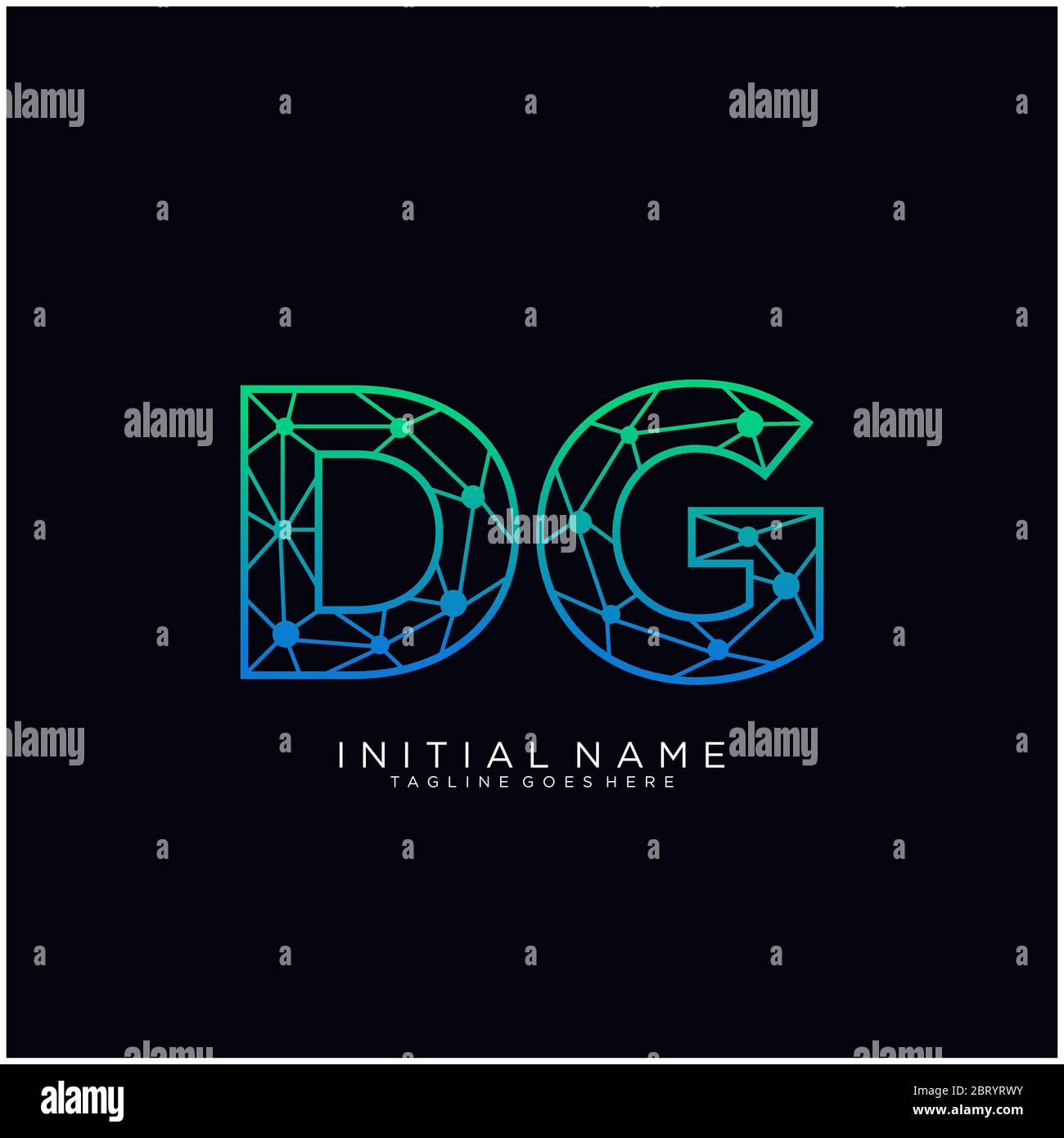 Initial letter dg hi-res stock photography and images - Alamy