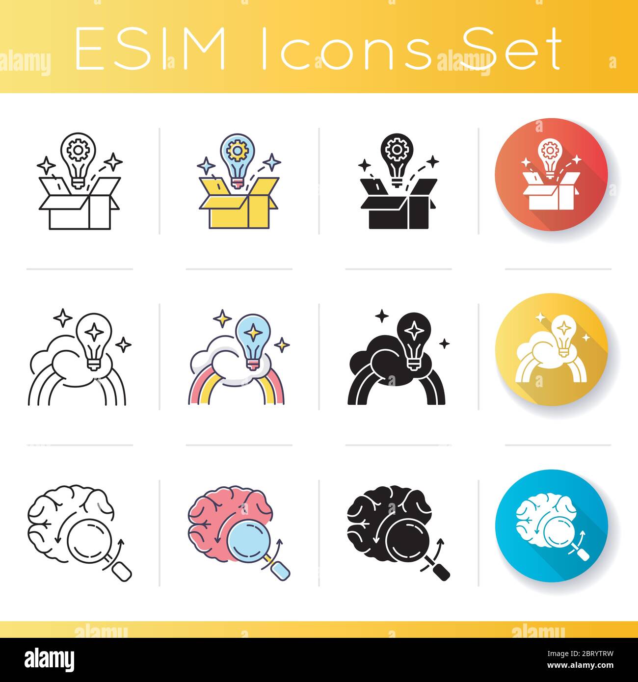 Smart solution icons set Stock Vector Image & Art - Alamy