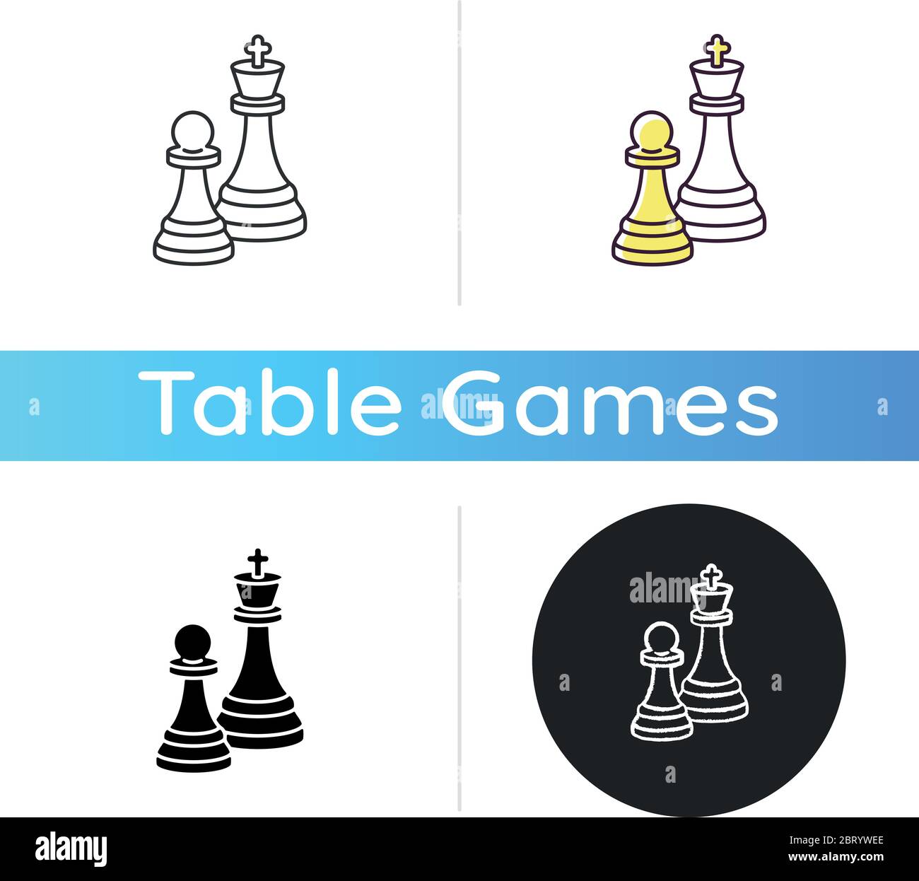 Chess pawn icon outline Stock Vector Images - Alamy
