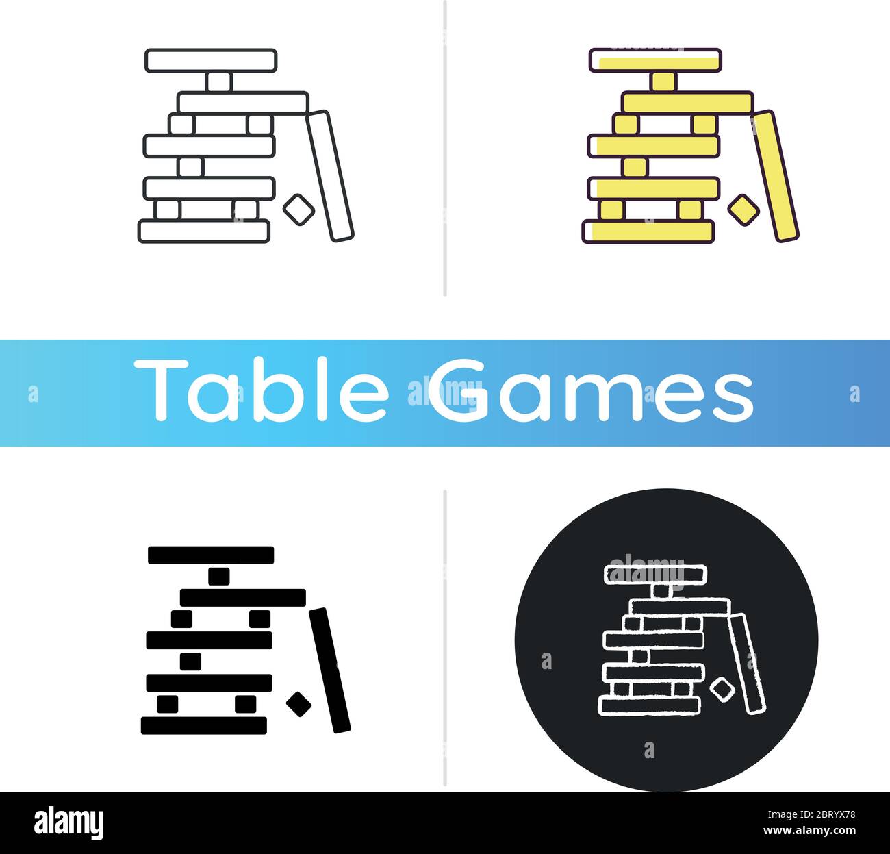 Wooden blocks game icon Stock Vector Image & Art - Alamy