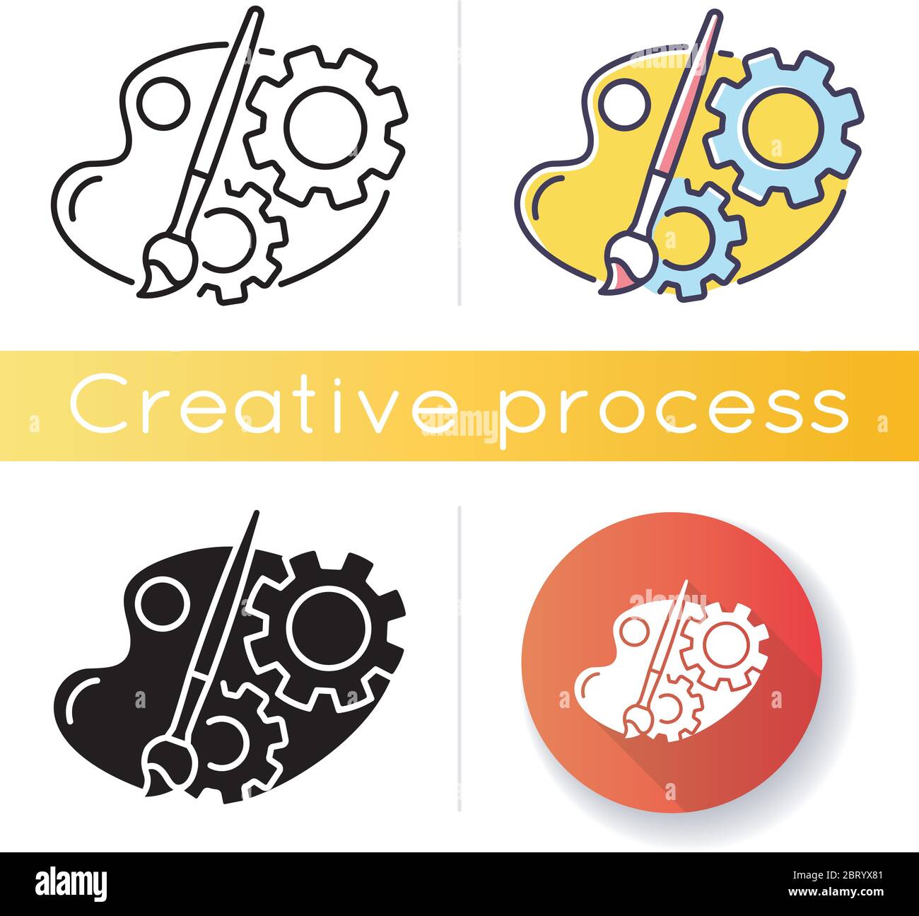 Creative process icon Stock Vector Image & Art - Alamy