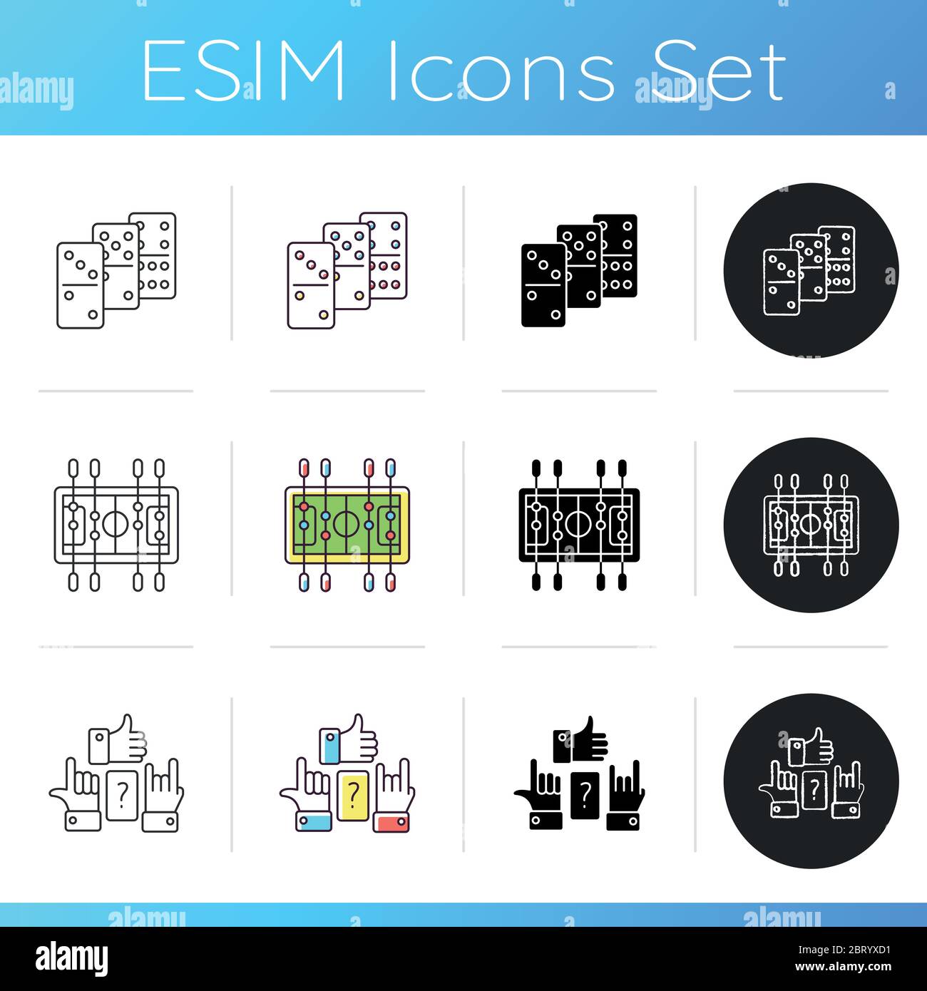 Table games icons set Stock Vector Image & Art - Alamy