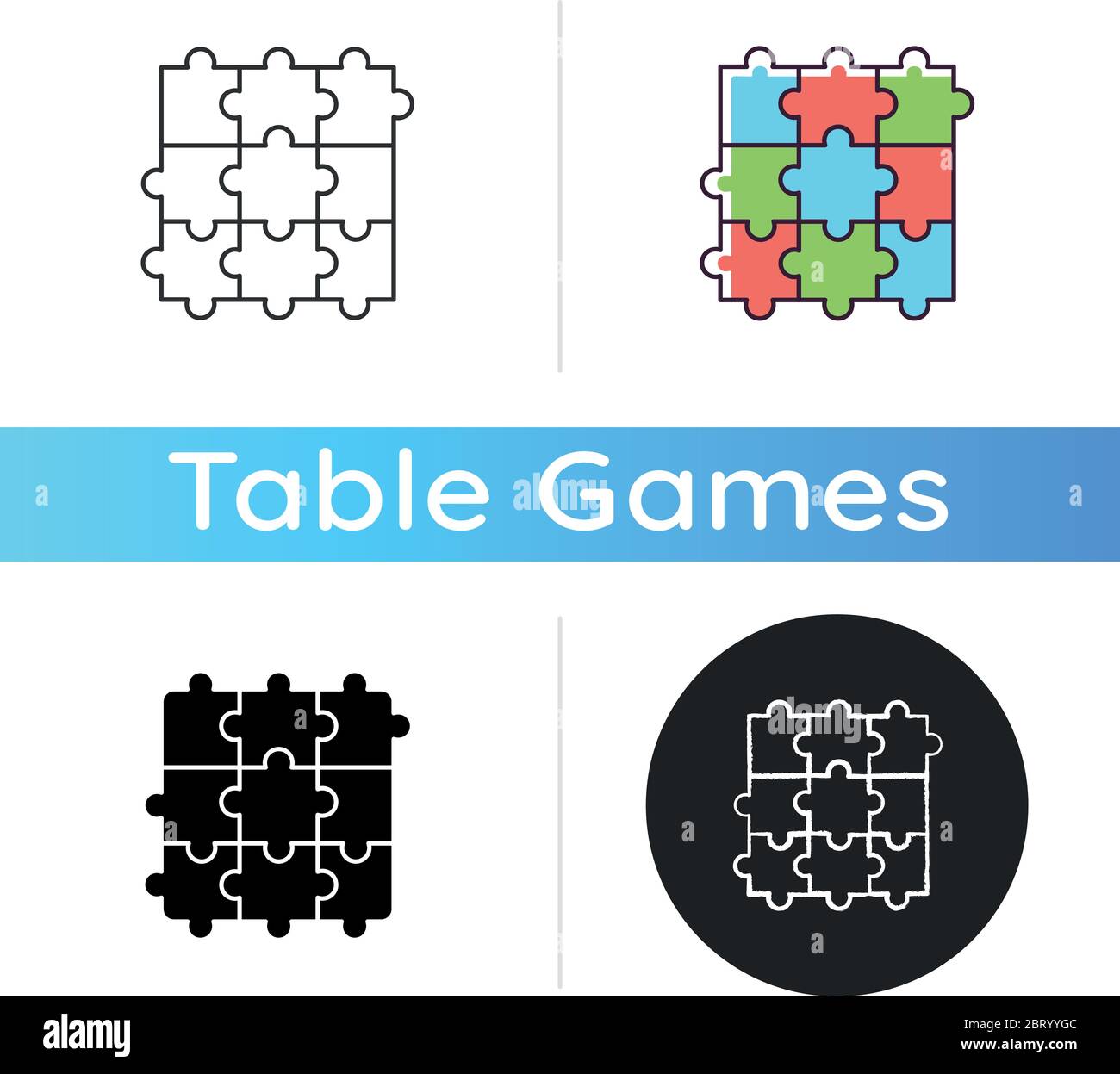 Educational jigsaw Stock Vector Images - Alamy