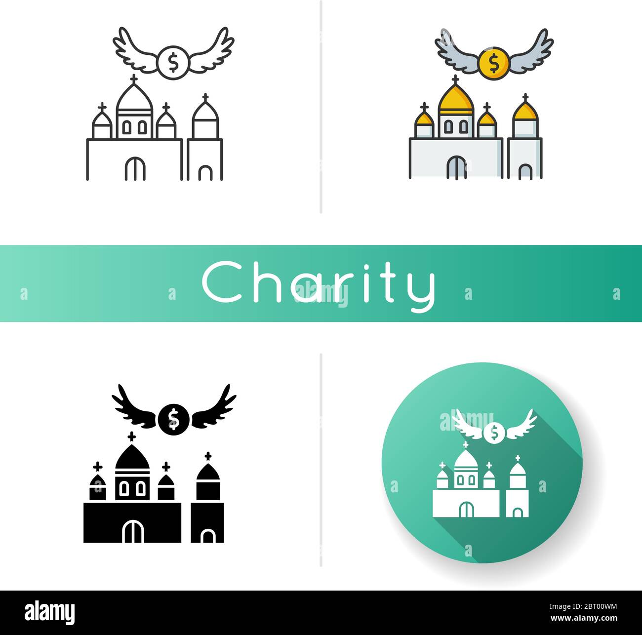 Church donation icon Stock Vector Image & Art - Alamy