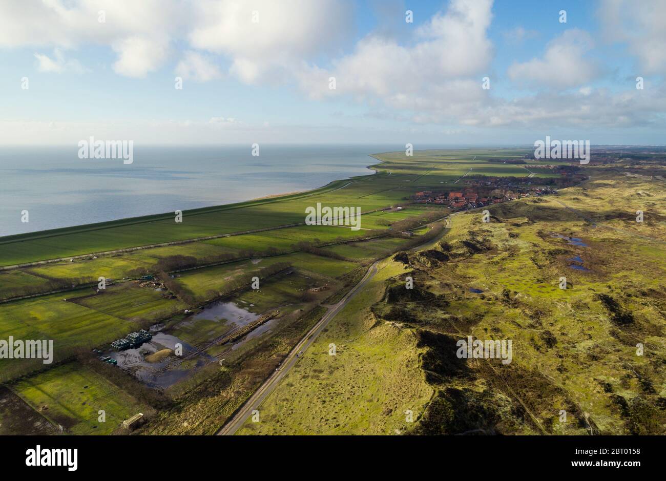 Wadden sea aerial netherlands hi-res stock photography and images - Alamy