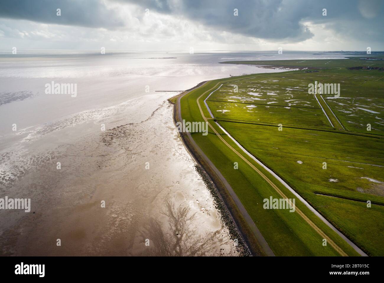 Wadden sea aerial netherlands hi-res stock photography and images - Alamy