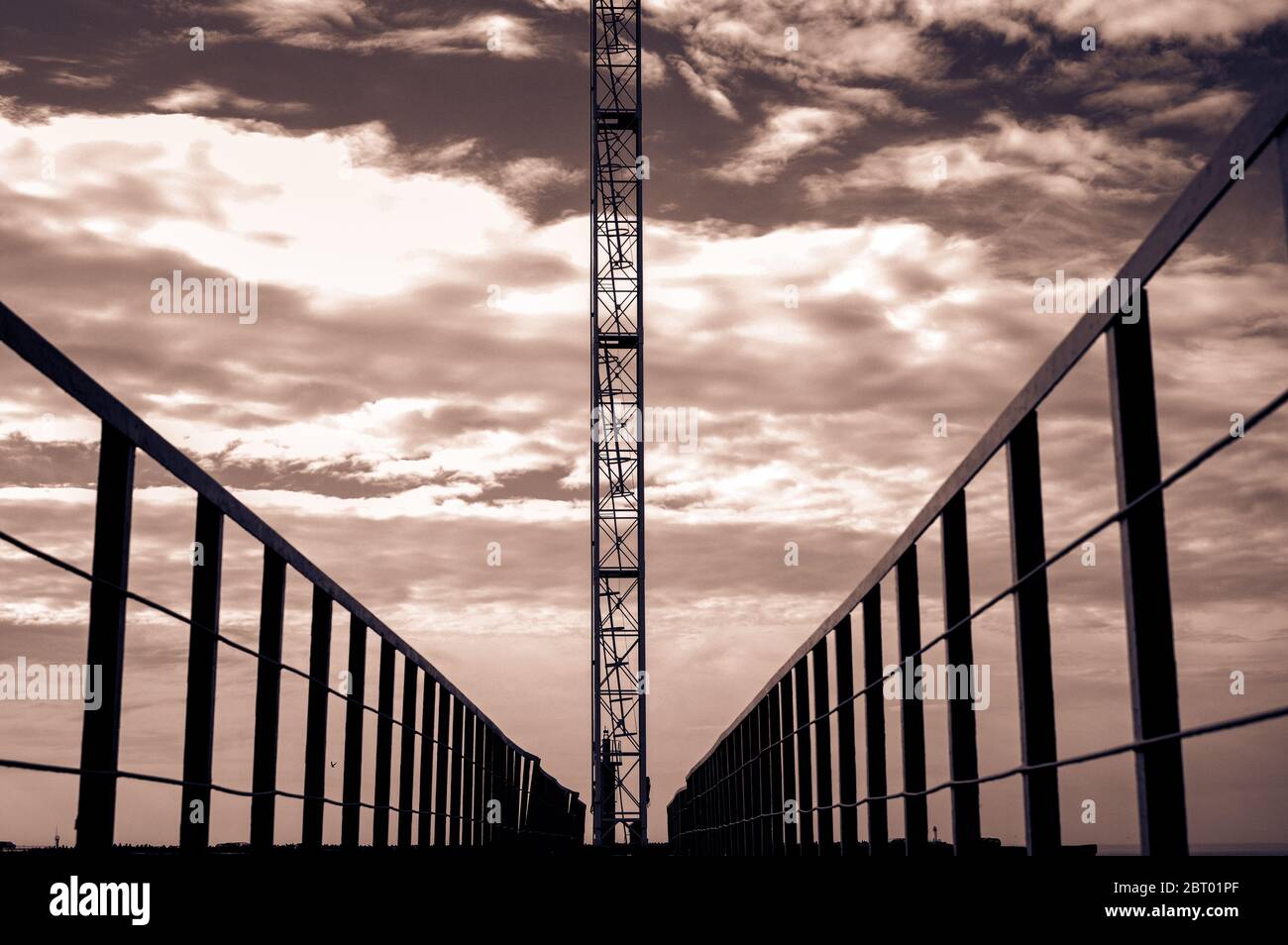 Stainless steel railing.Fall Protection Stock Photo - Alamy