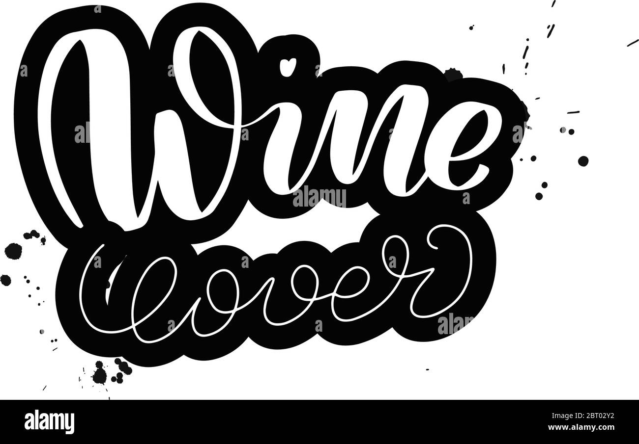 Vector calligraphy illustration isolated on white background Stock ...