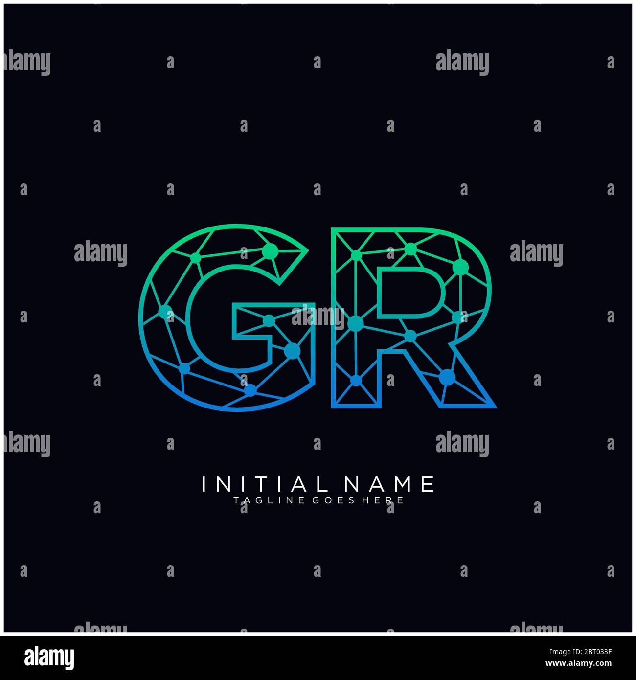 Gr letter logo Cut Out Stock Images & Pictures - Alamy