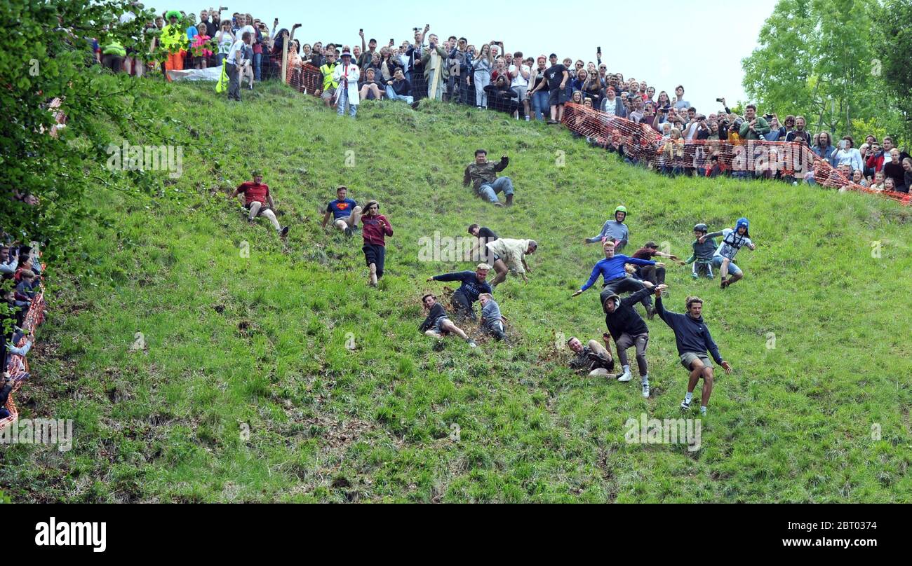 Coopers hill cheese rolling hi-res stock photography and images - Alamy