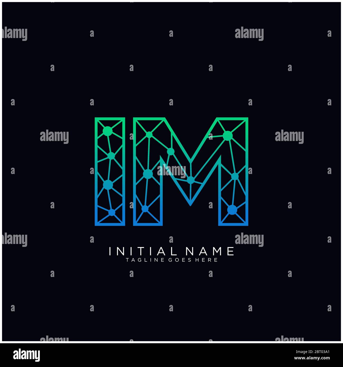 Initial im logo vector vectors Stock Vector Images - Alamy