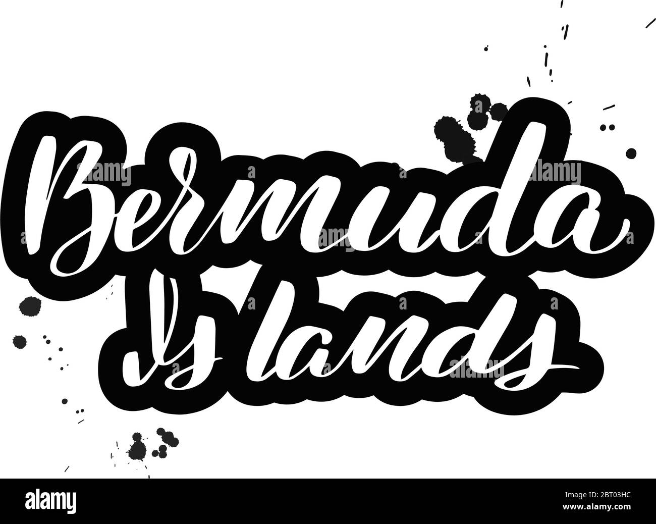 Vector calligraphy illustration isolated on white background Stock ...