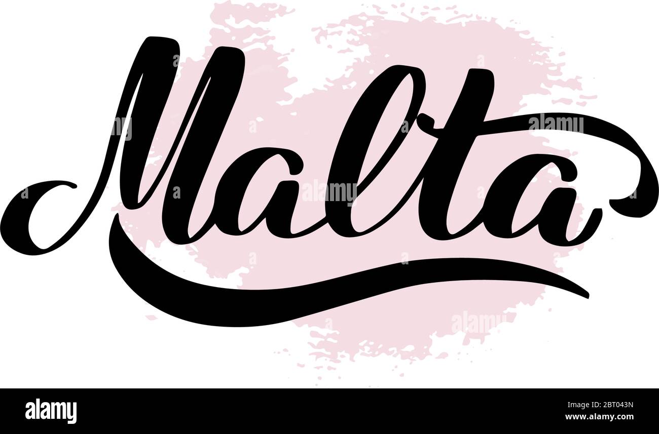 Vector calligraphy illustration isolated on white background Stock ...