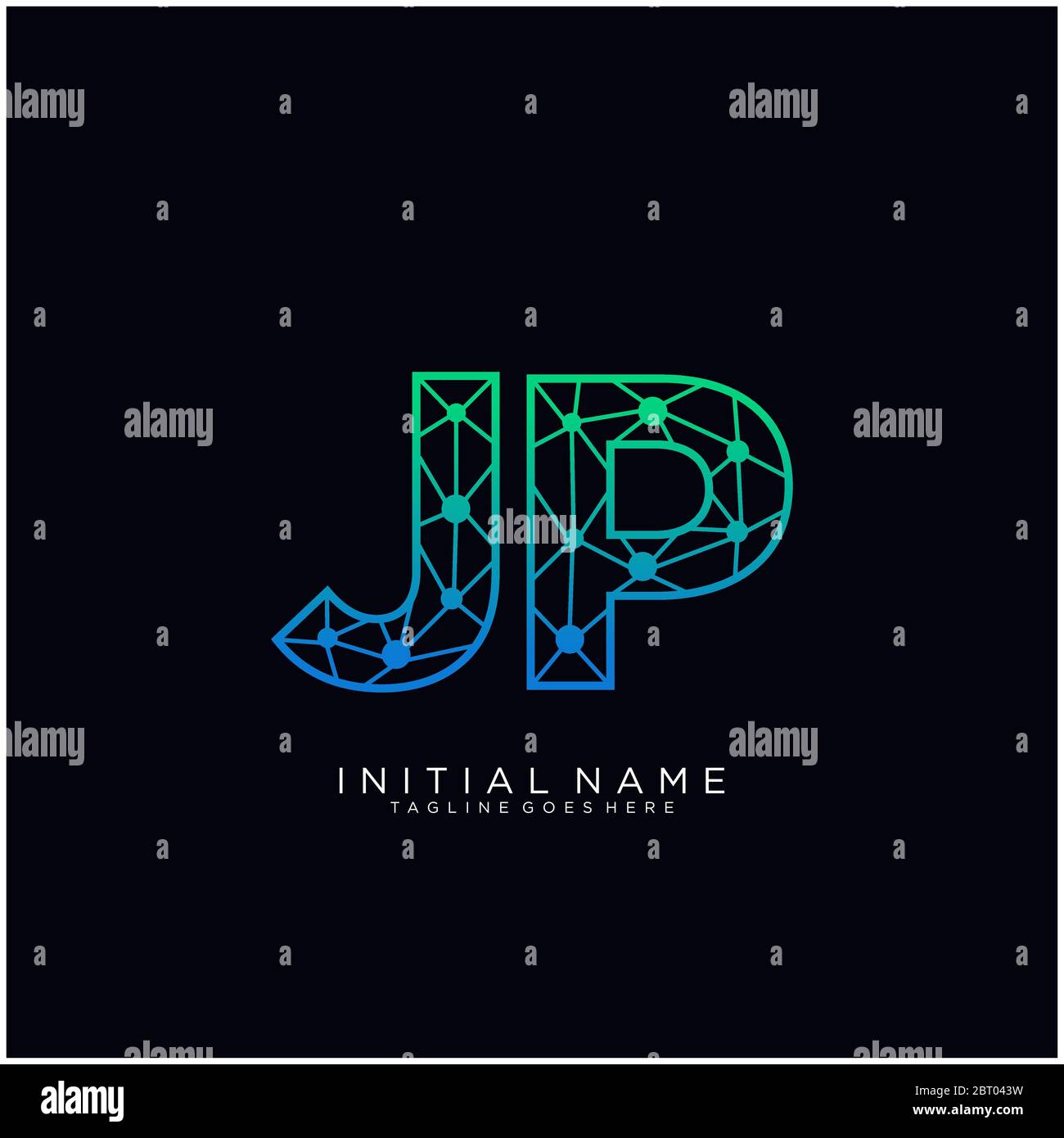 Letter jp logo Cut Out Stock Images & Pictures - Alamy