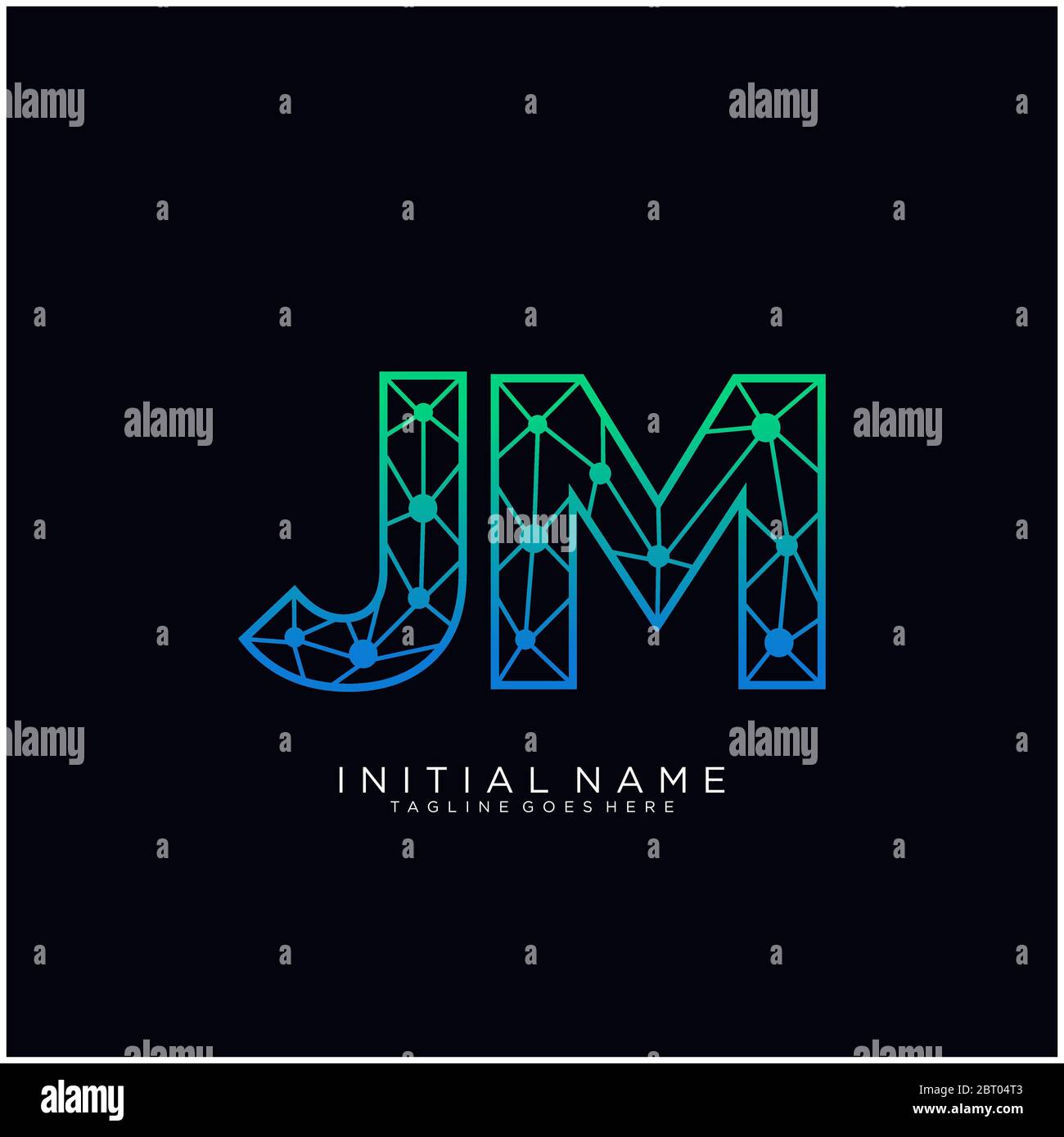 Jm font Stock Vector Images - Alamy