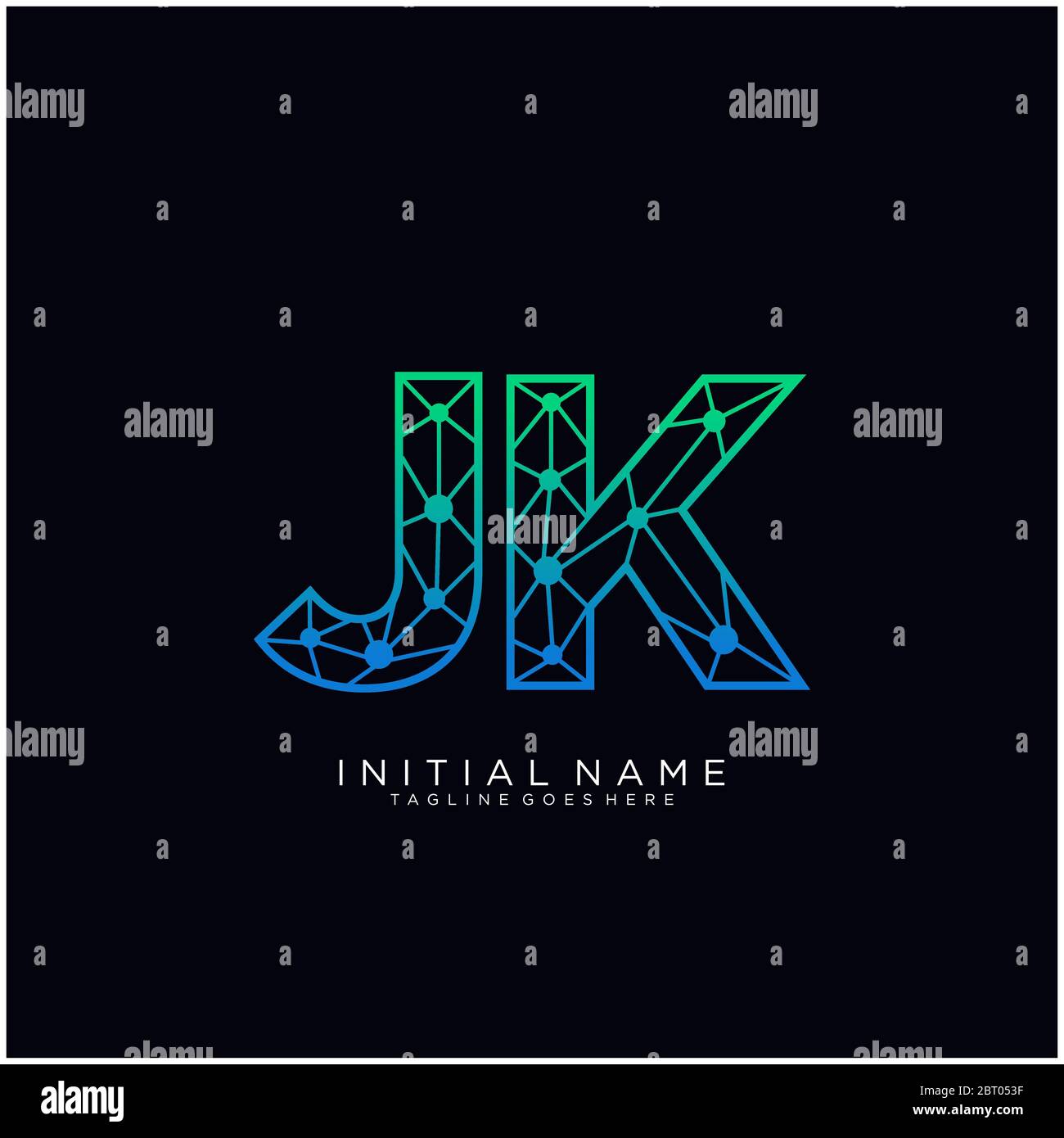 Jk letter logo Cut Out Stock Images & Pictures - Alamy