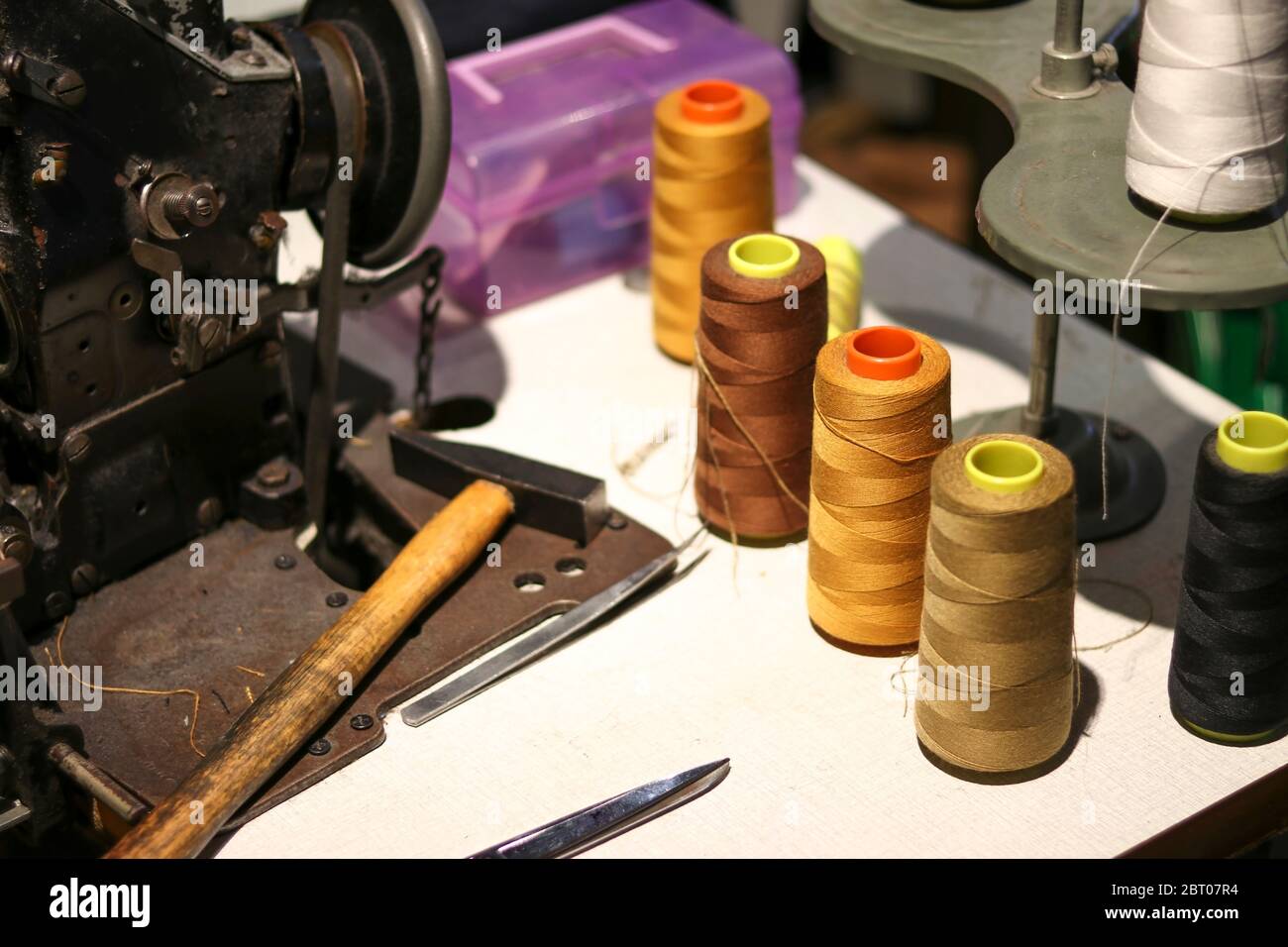 Linen processing machine hi-res stock photography and images - Alamy
