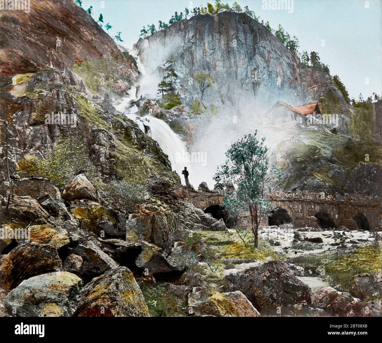 Various European locations, landscapes and people circa 1900. A ...