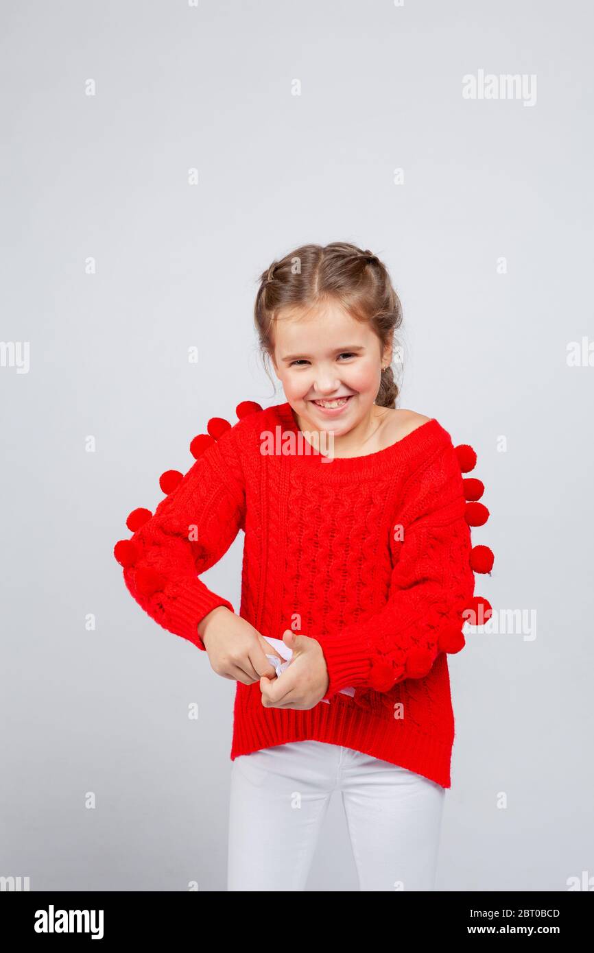 Girl rips paper hi-res stock photography and images - Alamy