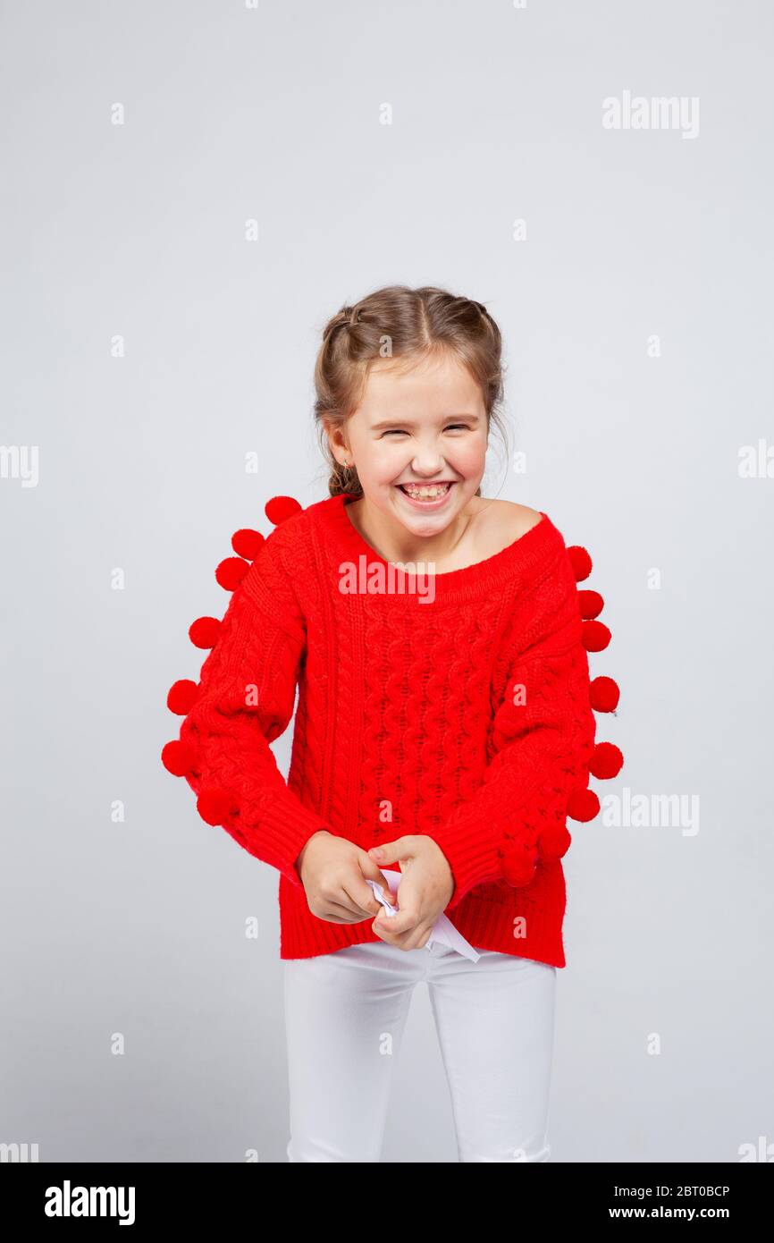 Girl rips paper hi-res stock photography and images - Alamy