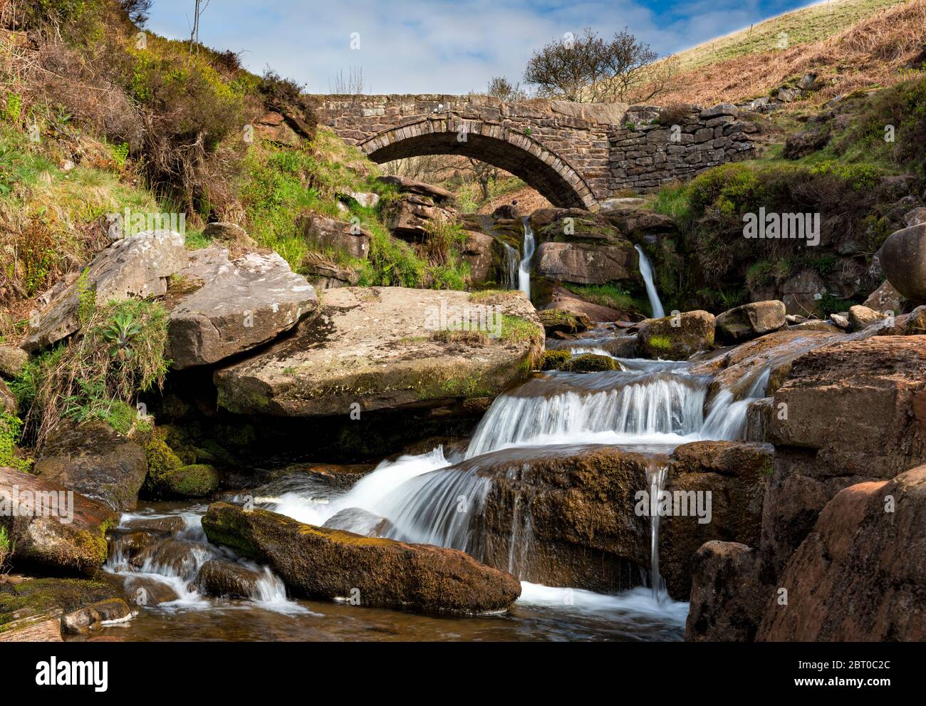 Three Shire Heads Packhorse Bridge High Resolution Stock Photography ...
