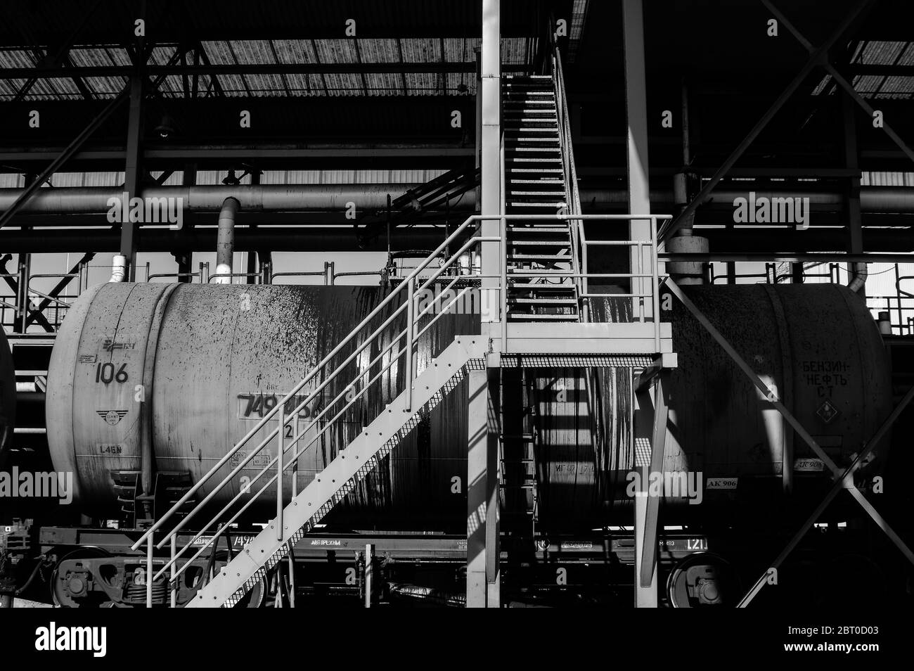 Industrial metal stairs. Metal stairs or steps or staircase. Industrial ...