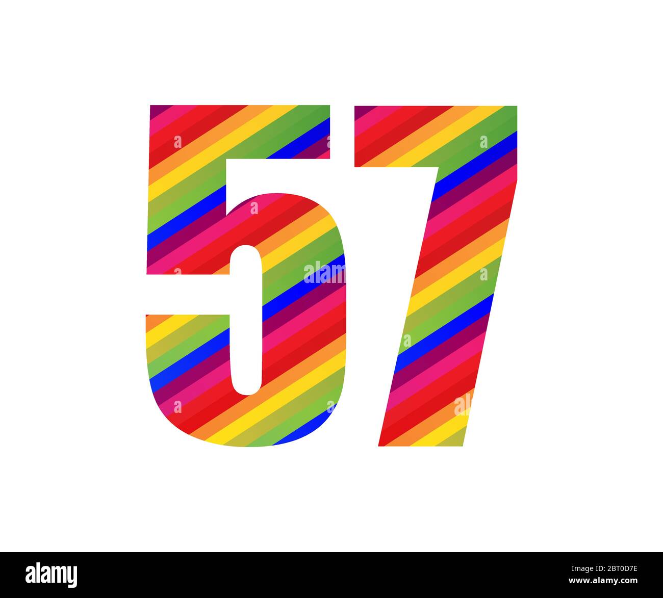 Number 57 Stock Vector Images - Alamy