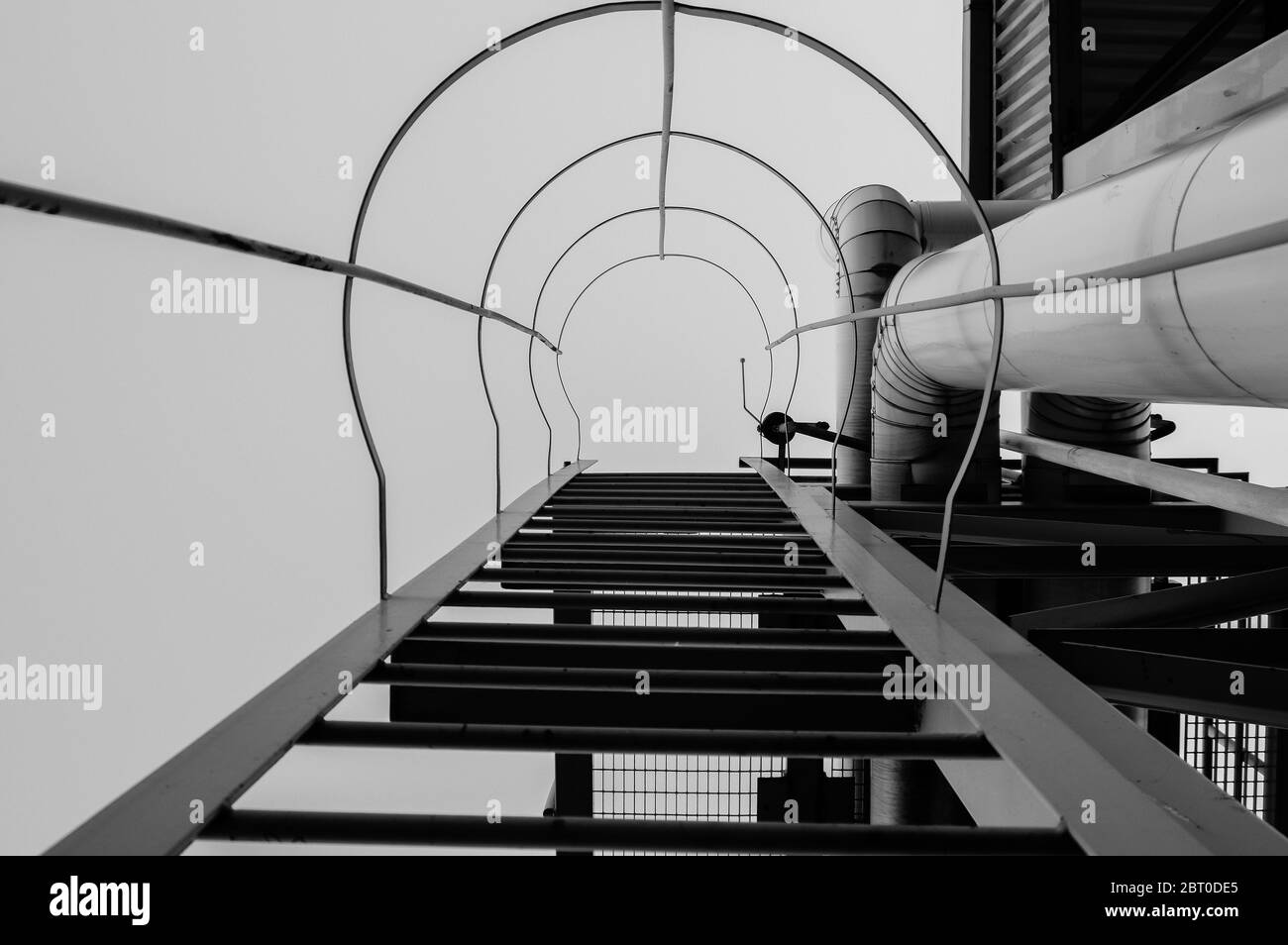 Industrial metal stairs. Metal stairs or steps or staircase. Industrial ...