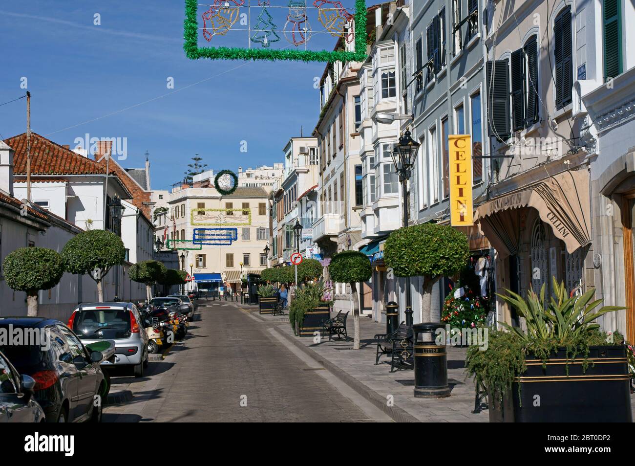 Main street gibraltar shops hi-res stock photography and images - Alamy