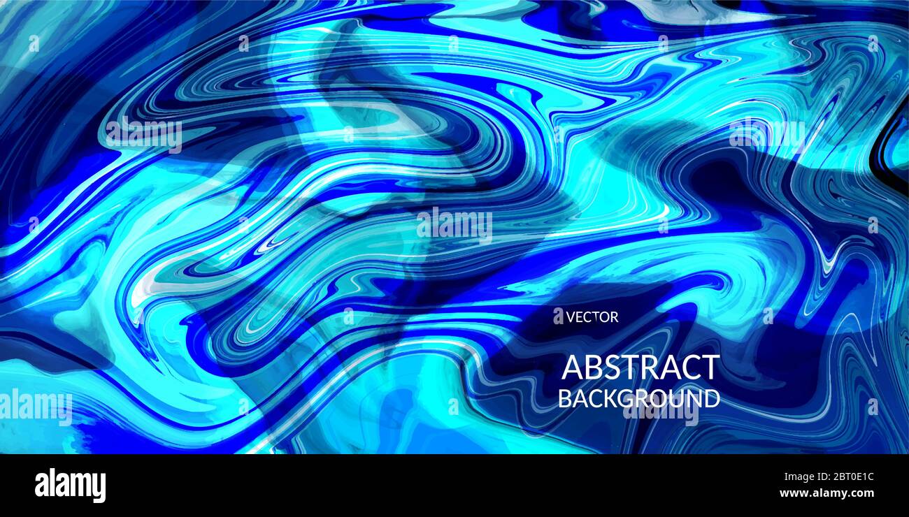 VectorVector abstract marble texture blue color, Fluid design ...