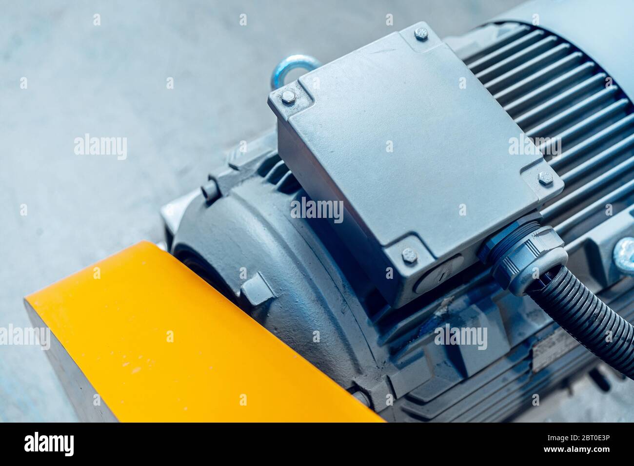 Industrial factory compressor for production line close up Stock Photo ...