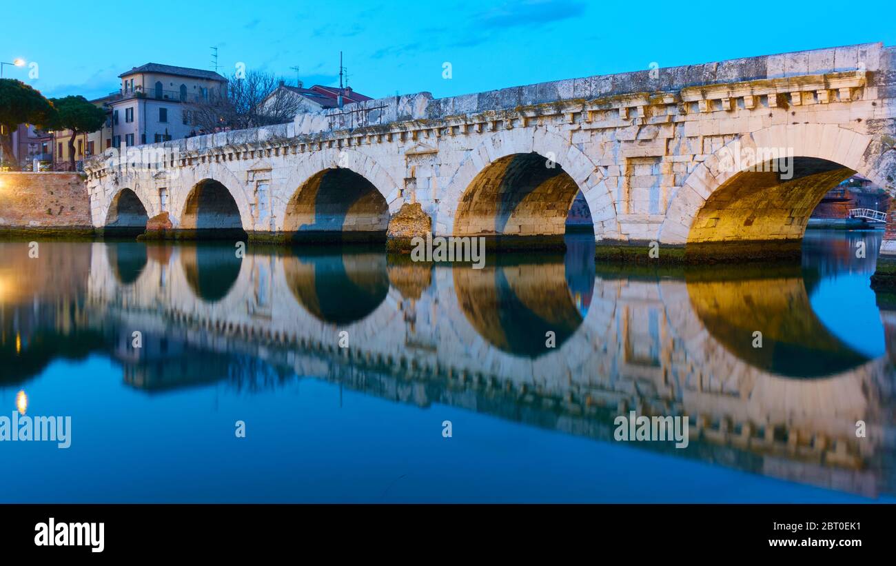 Bridge tiberio rimini hi-res stock photography and images - Alamy