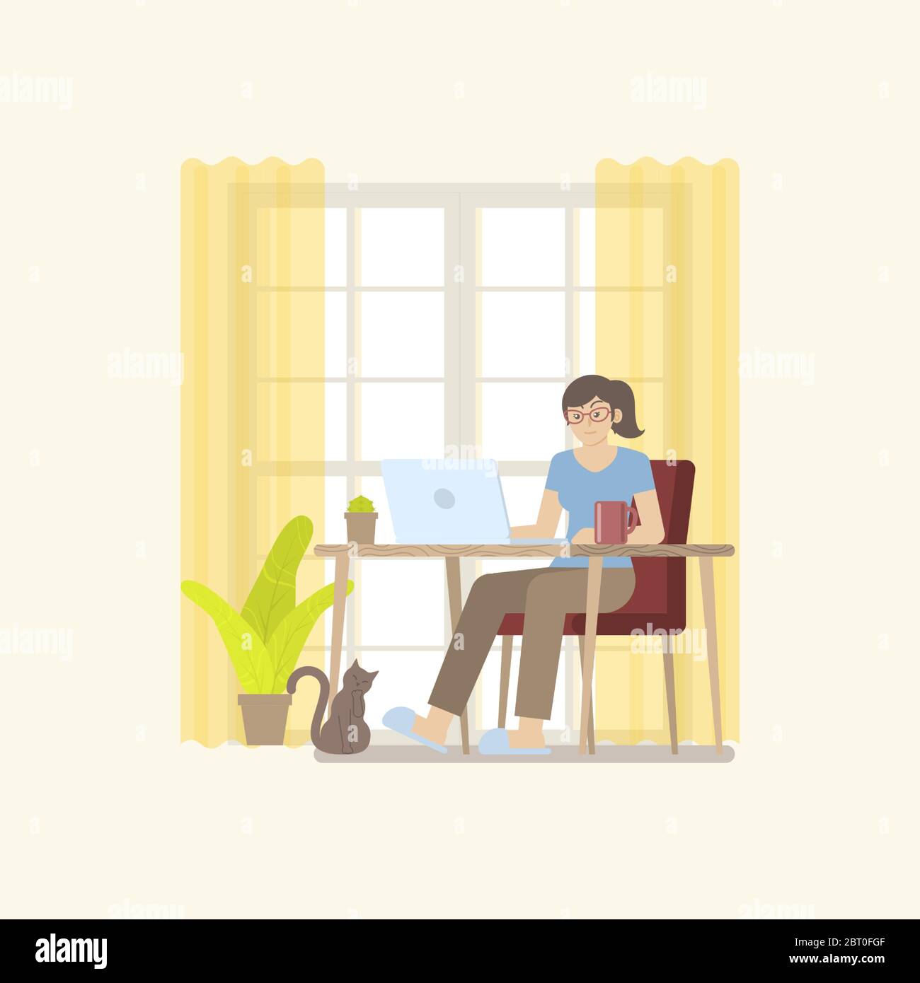 Cozy daytime Stock Vector Images - Alamy
