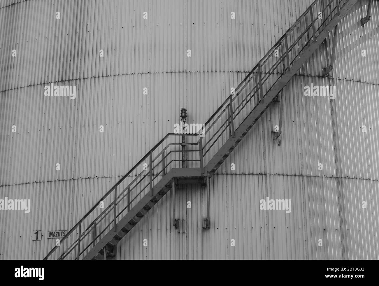Industrial metal stairs. Metal stairs or steps or staircase. Industrial ...