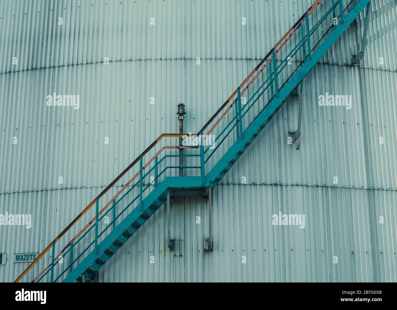 Industrial metal stairs. Metal stairs or steps or staircase. Industrial ...