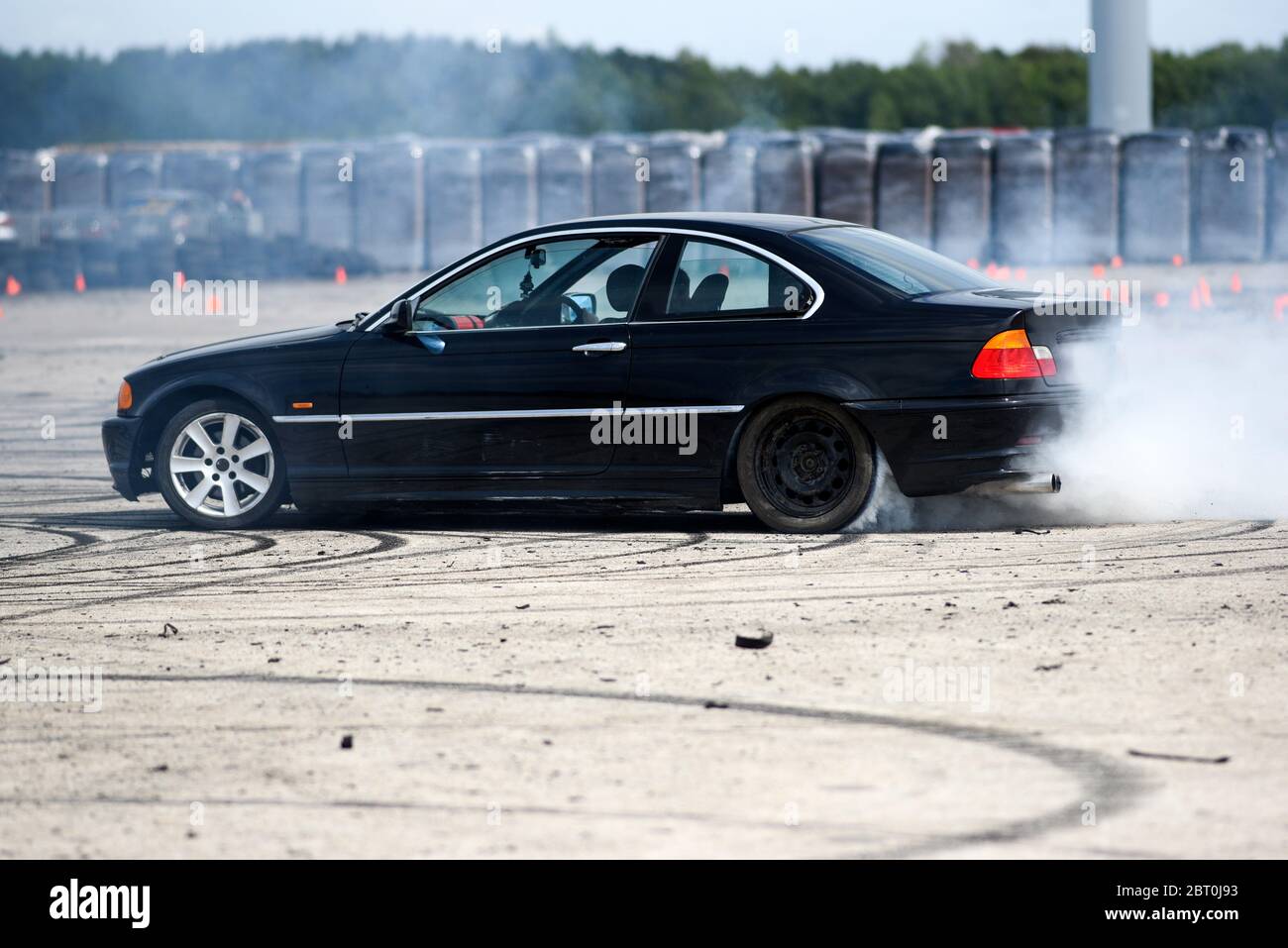 Sport car during drifting. Sport car during drifting Stock Photo - Alamy