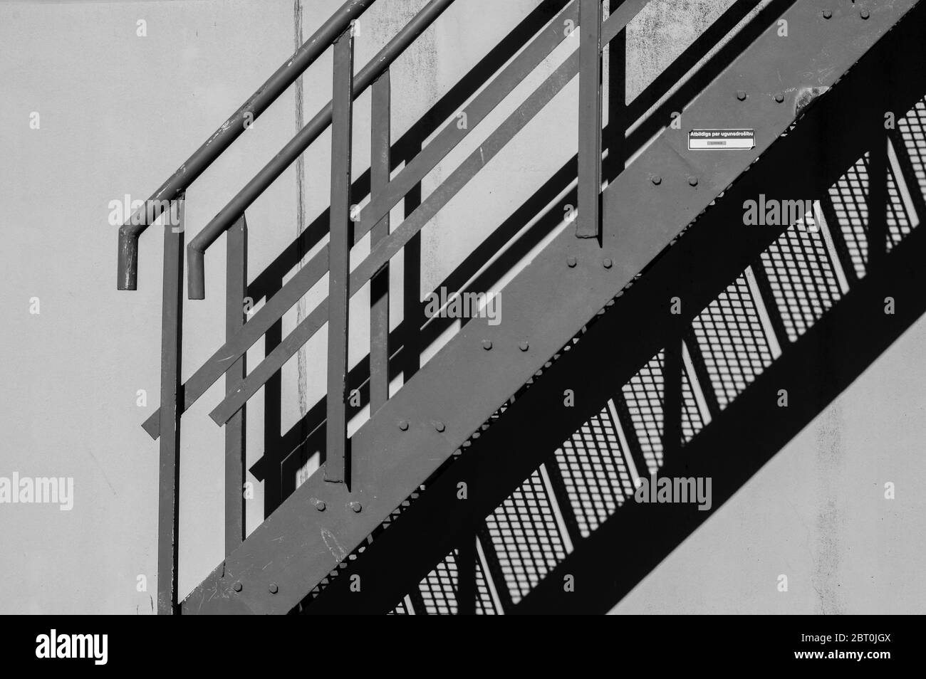 Industrial metal stairs. Metal stairs or steps or staircase. Industrial ...