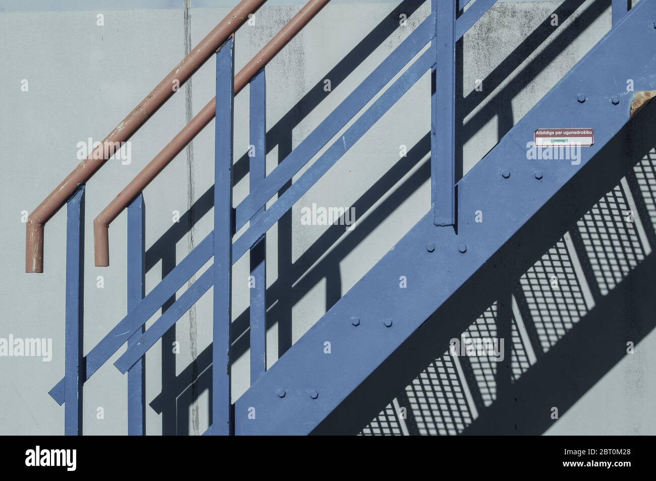 Industrial metal stairs. Metal stairs or steps or staircase. Industrial ...