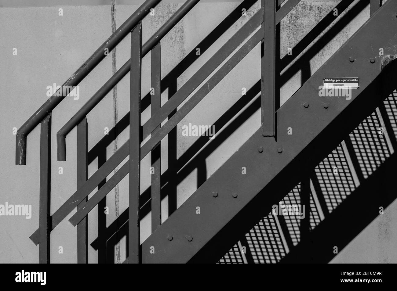 Industrial metal stairs. Metal stairs or steps or staircase. Industrial ...