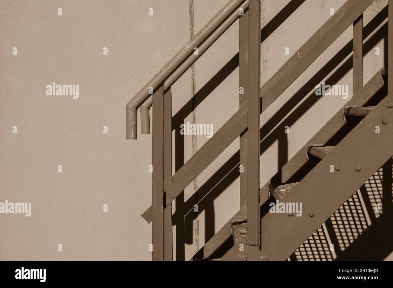 Industrial metal stairs. Metal stairs or steps or staircase. Industrial ...