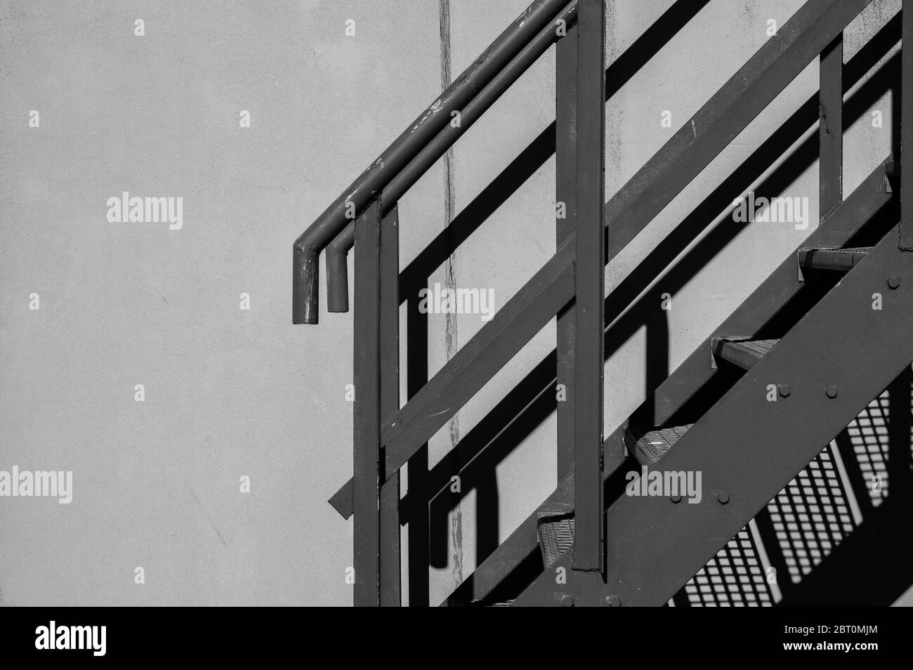 Industrial metal stairs. Metal stairs or steps or staircase. Industrial ...