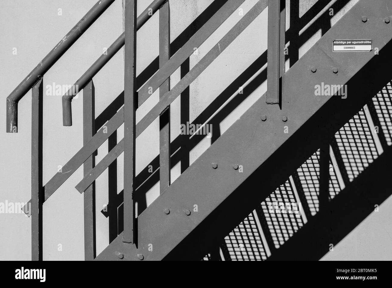 Industrial metal stairs. Metal stairs or steps or staircase. Industrial ...