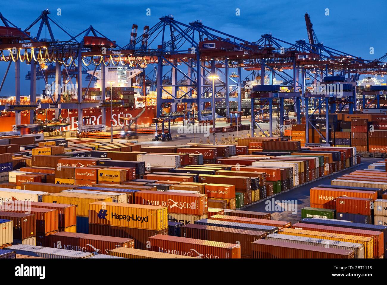 Burchardkai Container Terminal Of Hhla High Resolution Stock ...