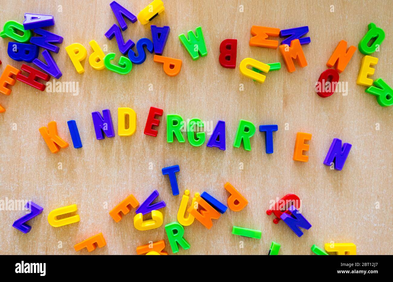 Colorful letters with the word “Kindergarten” Stock Photo - Alamy