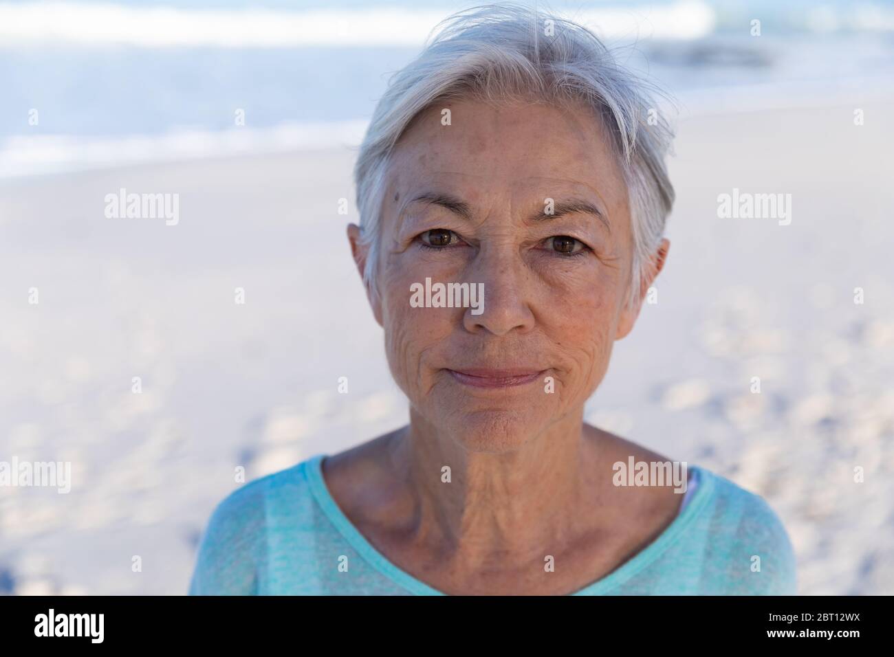 Elderly caucasian female enjoying hi-res stock photography and images ...