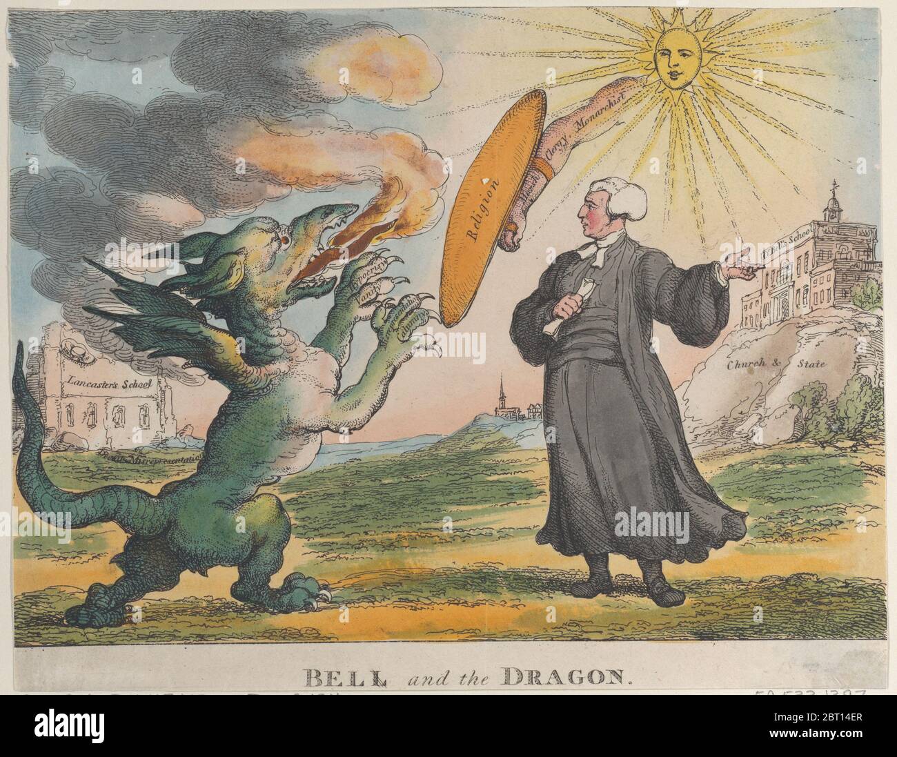 Bell and the Dragon, December 9, 1811 Stock Photo - Alamy